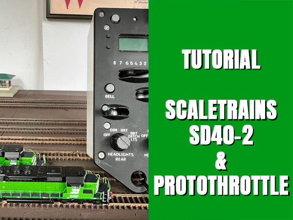 VIDEO UPDATE: Programming the ScaleTrains N Scale SD40 2 to work better ...