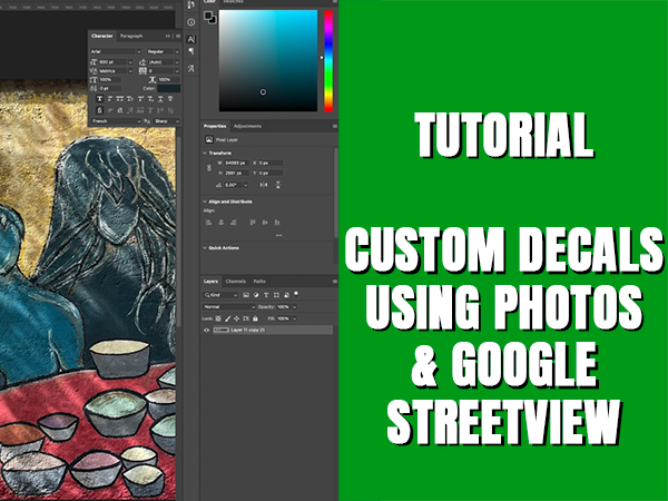 VIDEO TUTORIAL: Creating custom decals for 16th Street Mural scene ...